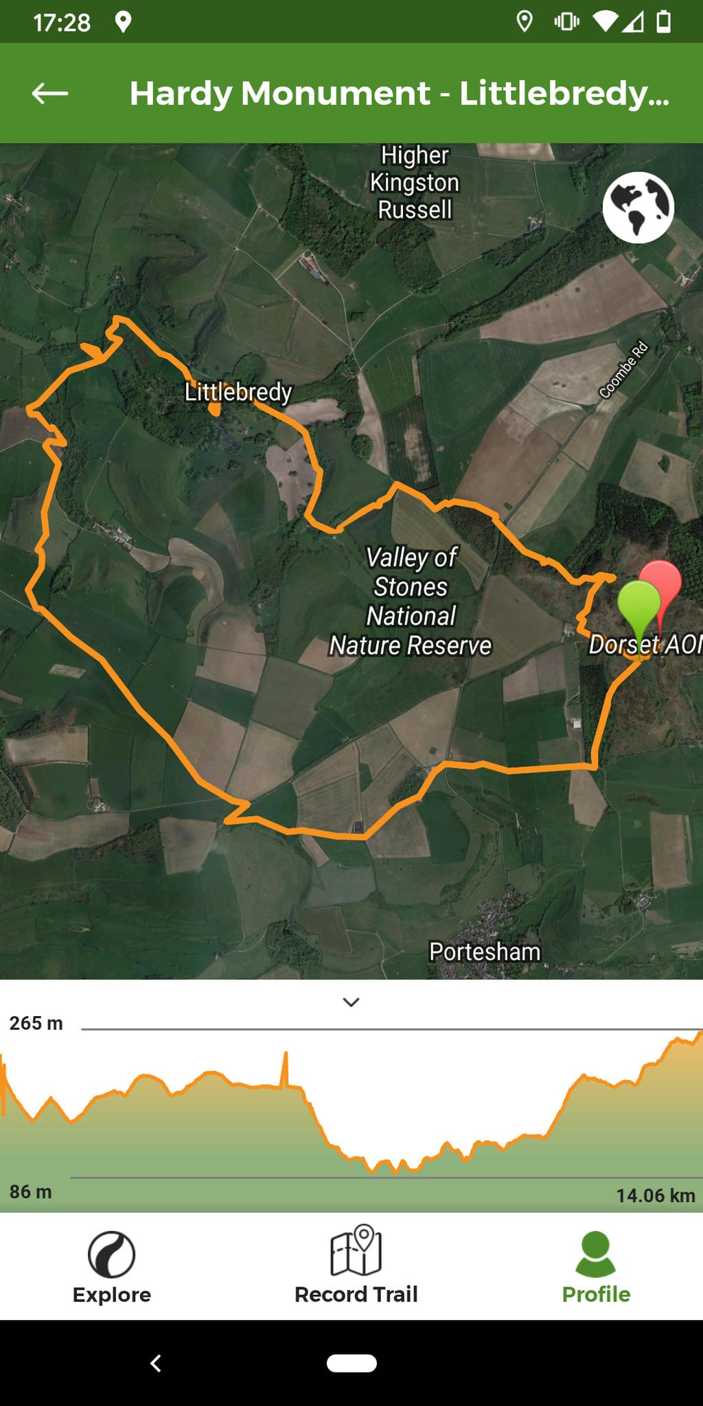 Hardy Monument to Littlebredy Walk - 9 Mile Circular
